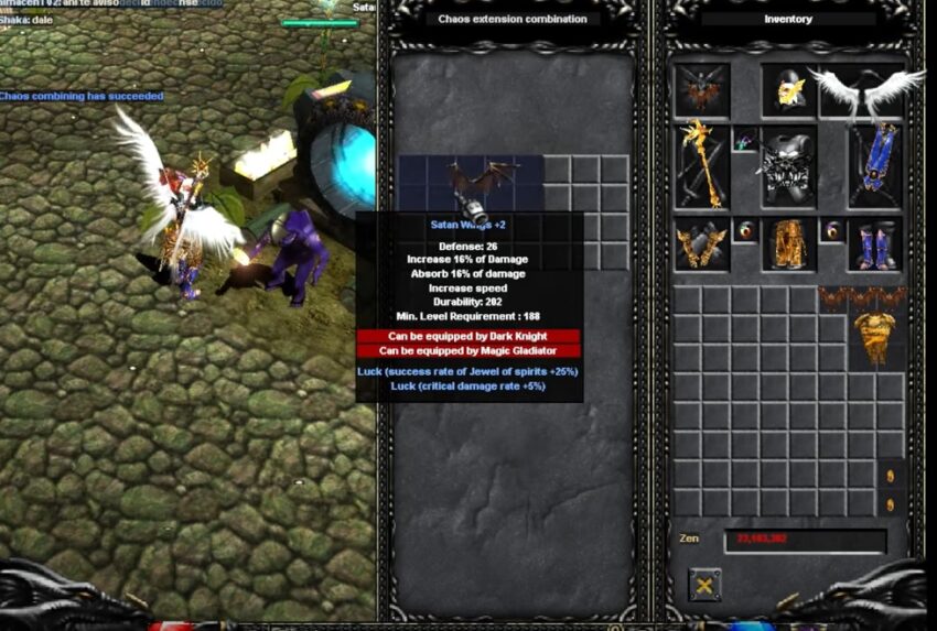 Crear Alas Nivel 1 - Mu Online